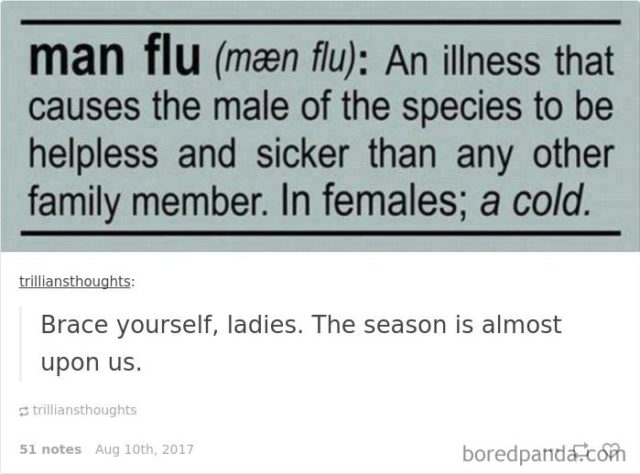 20+ Hilarious Posts About Husbands Who Catch A Cold And Think They’re ... 20+ Hilarious Posts About Husbands Who Catch A Cold And Think They’re ...